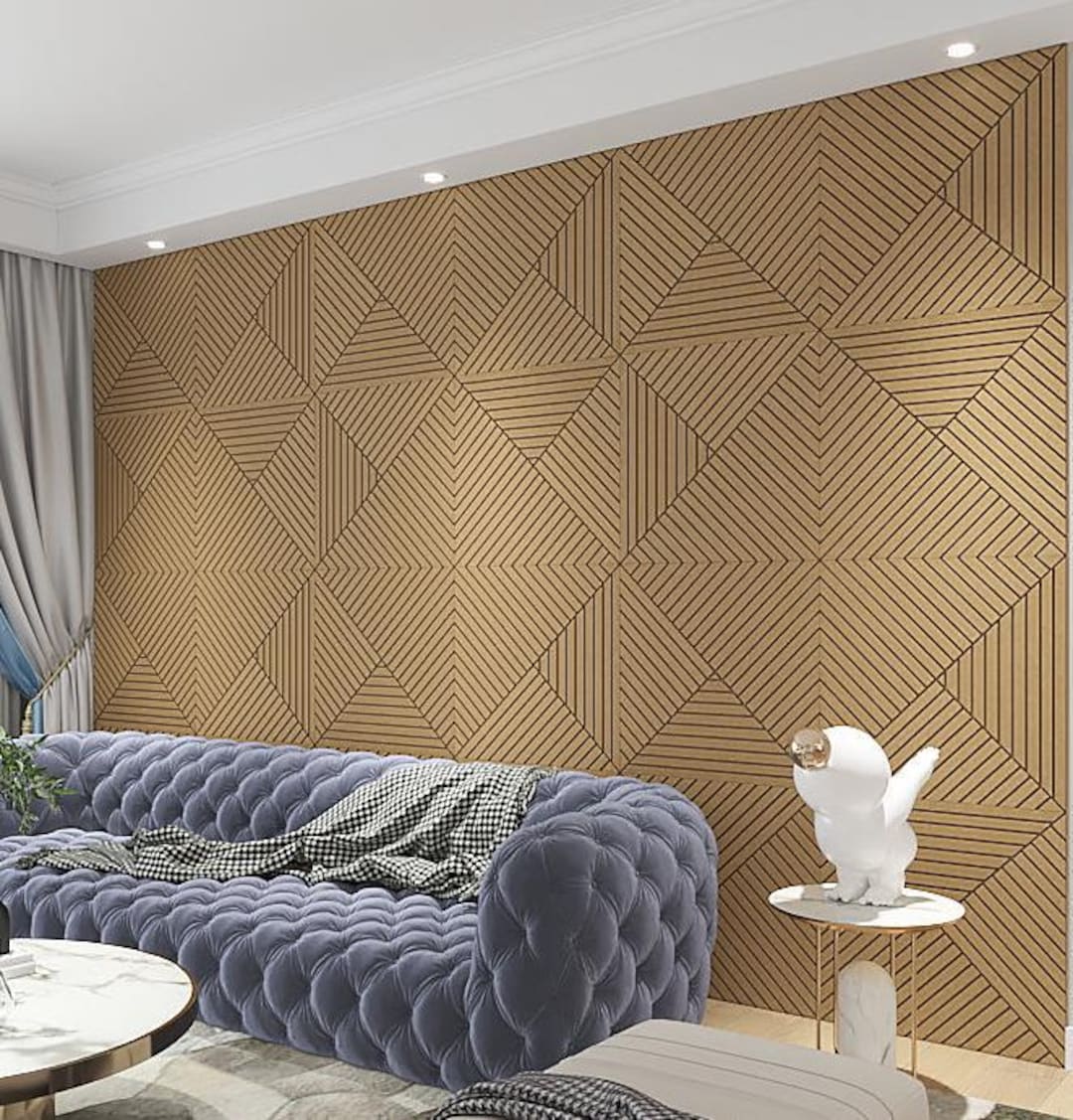 Abstract Wall Art Panels, Acoustic Diffuser Wall Panels, Unfinished ...