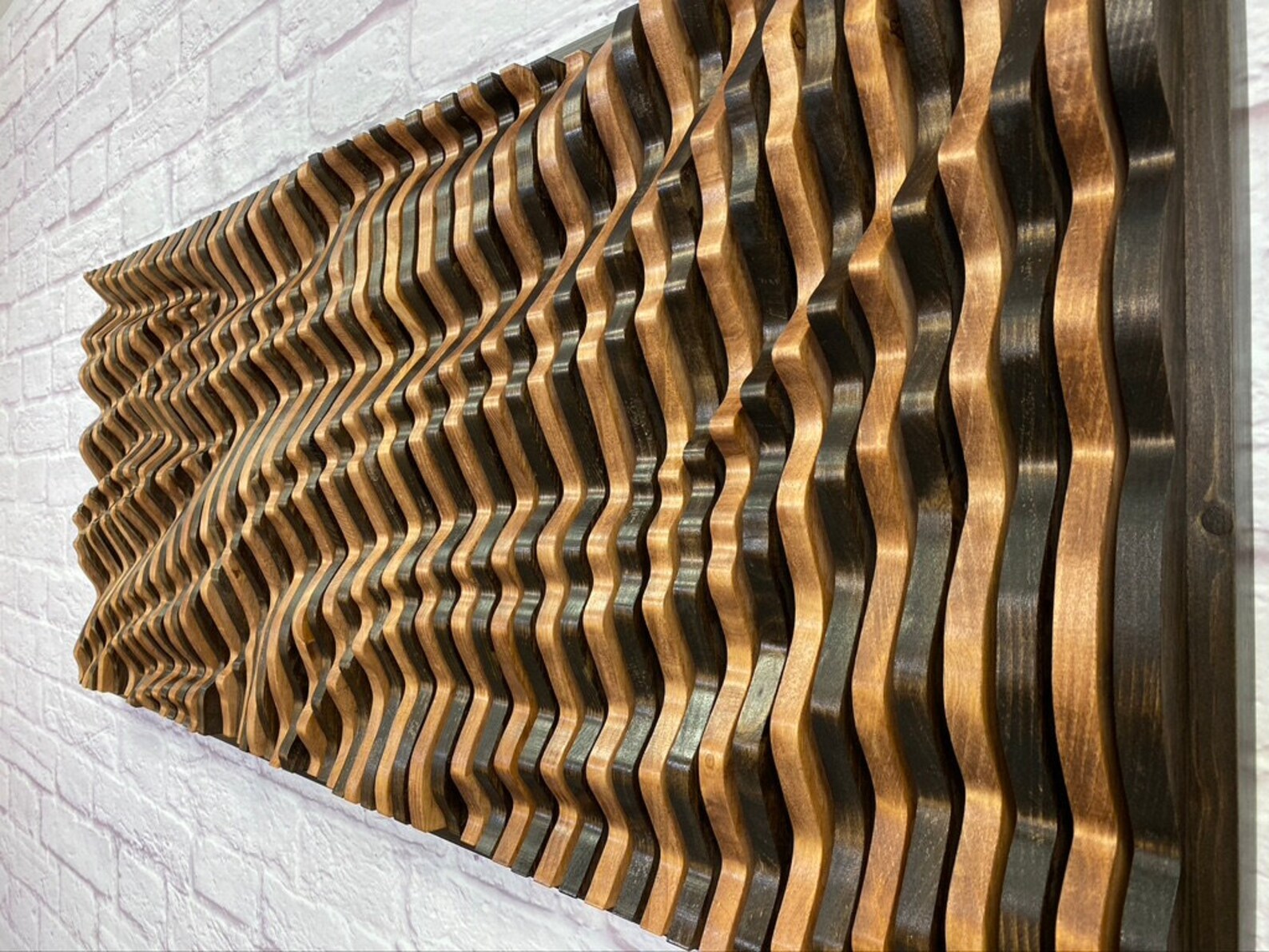 Natural Wood Sound Diffuser, Parametric Wall Art, decorative Wall Panel ...