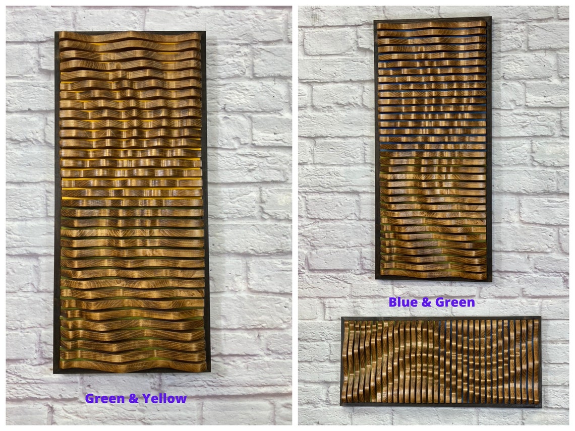 Luxury Parametric Wood Wall Decor Sound Wave Art Wood Panel - Etsy