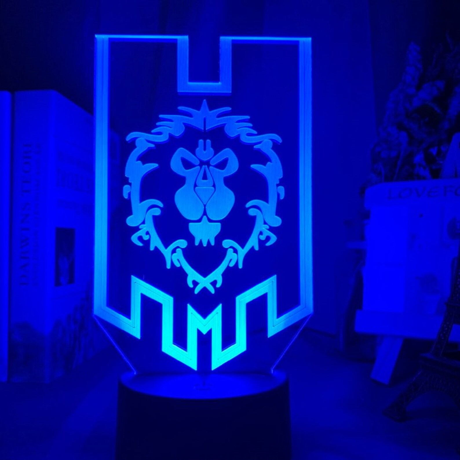 World of Warcraft Light WoW LED Lamp Horde or Allilance | Etsy