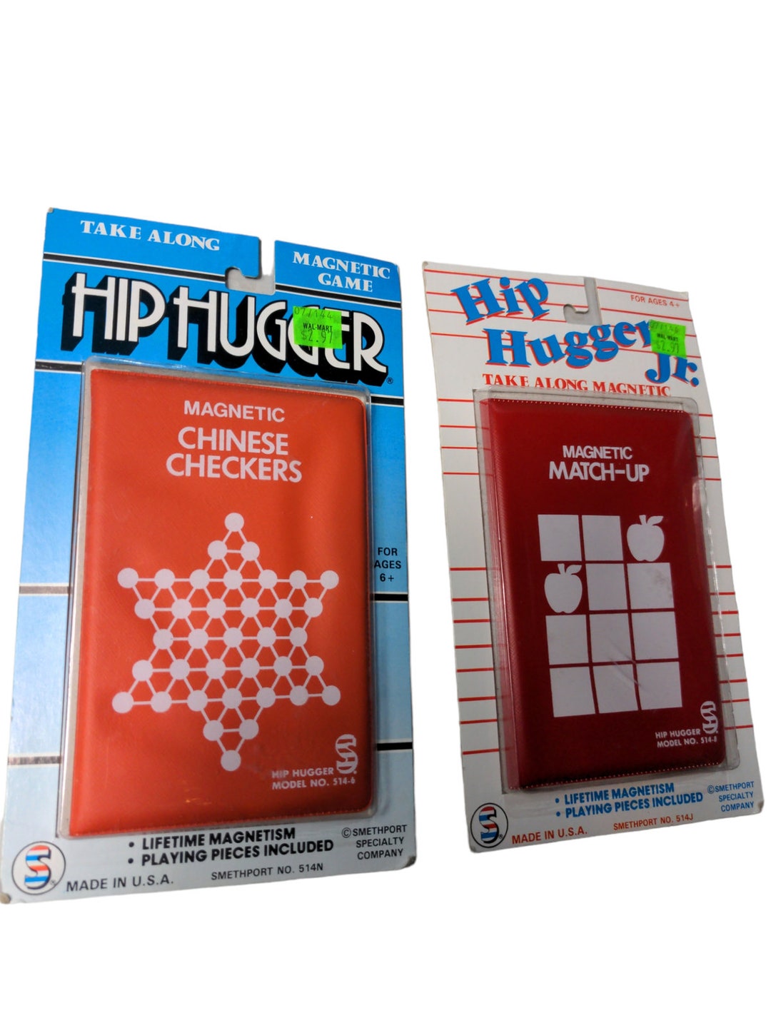 2x Vintage Hip Hugger Take Along Magnetic Games Match-up / Chinese ...