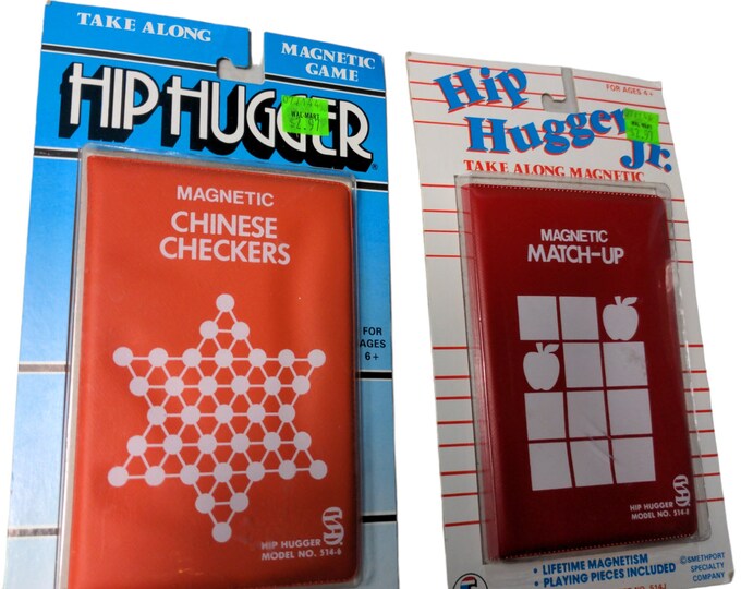 2x Vintage Hip Hugger Take Along Magnetic Games Match-up / Chinese ...