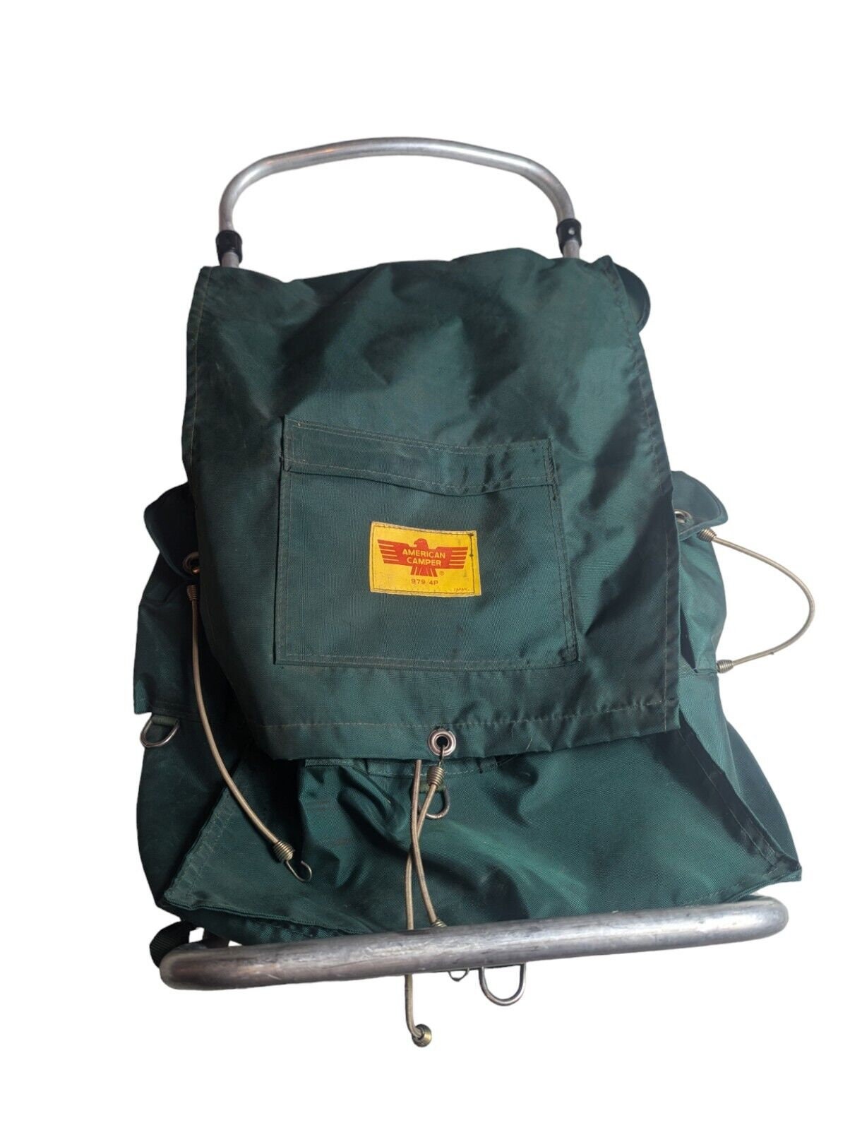 Vintage Nesco 1069 American Camper Yellow Label Aluminum Frame Backpack ...