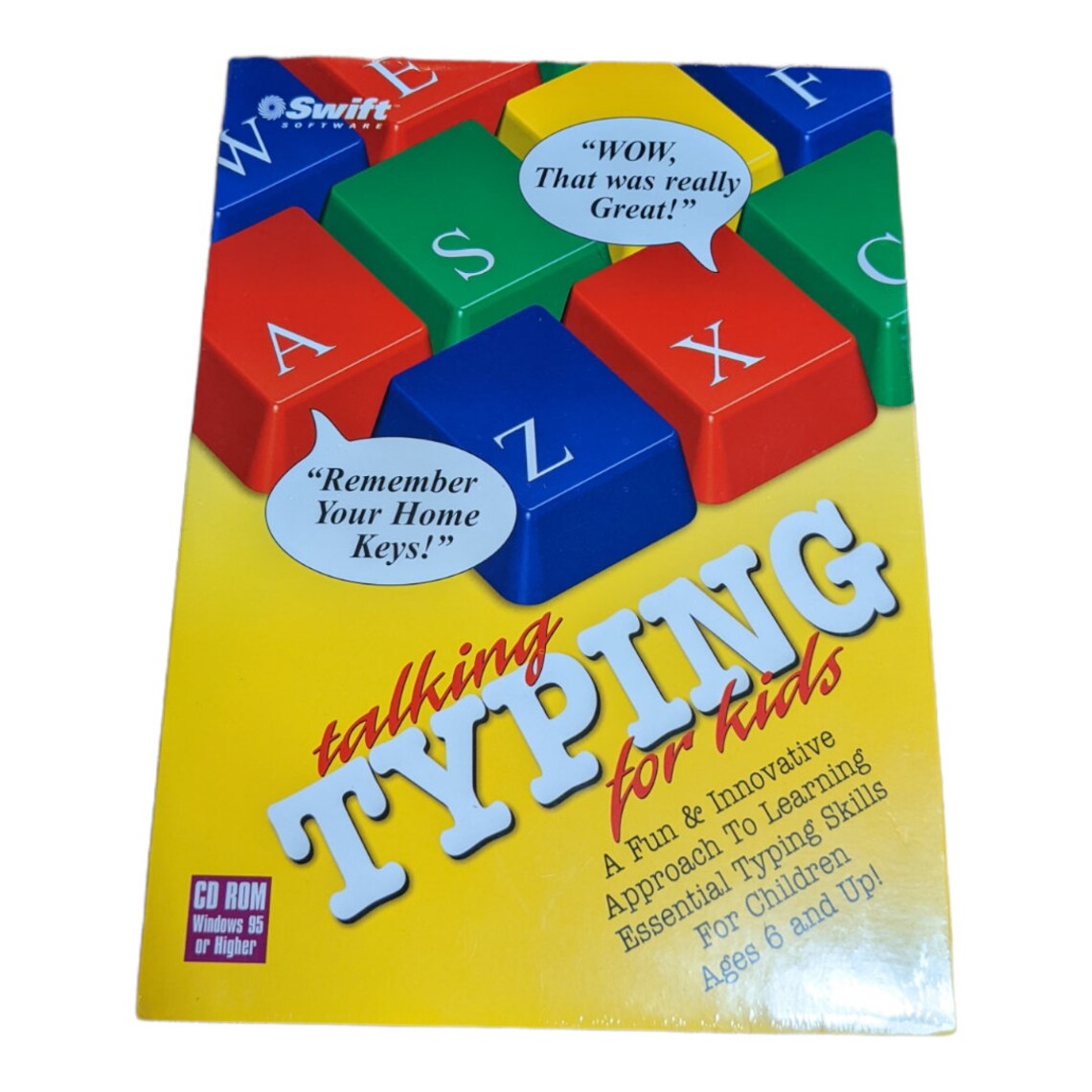 NEW Vintage Swift Software Talking Typing for Kids CD ROM Cosmi 2000 - Etsy