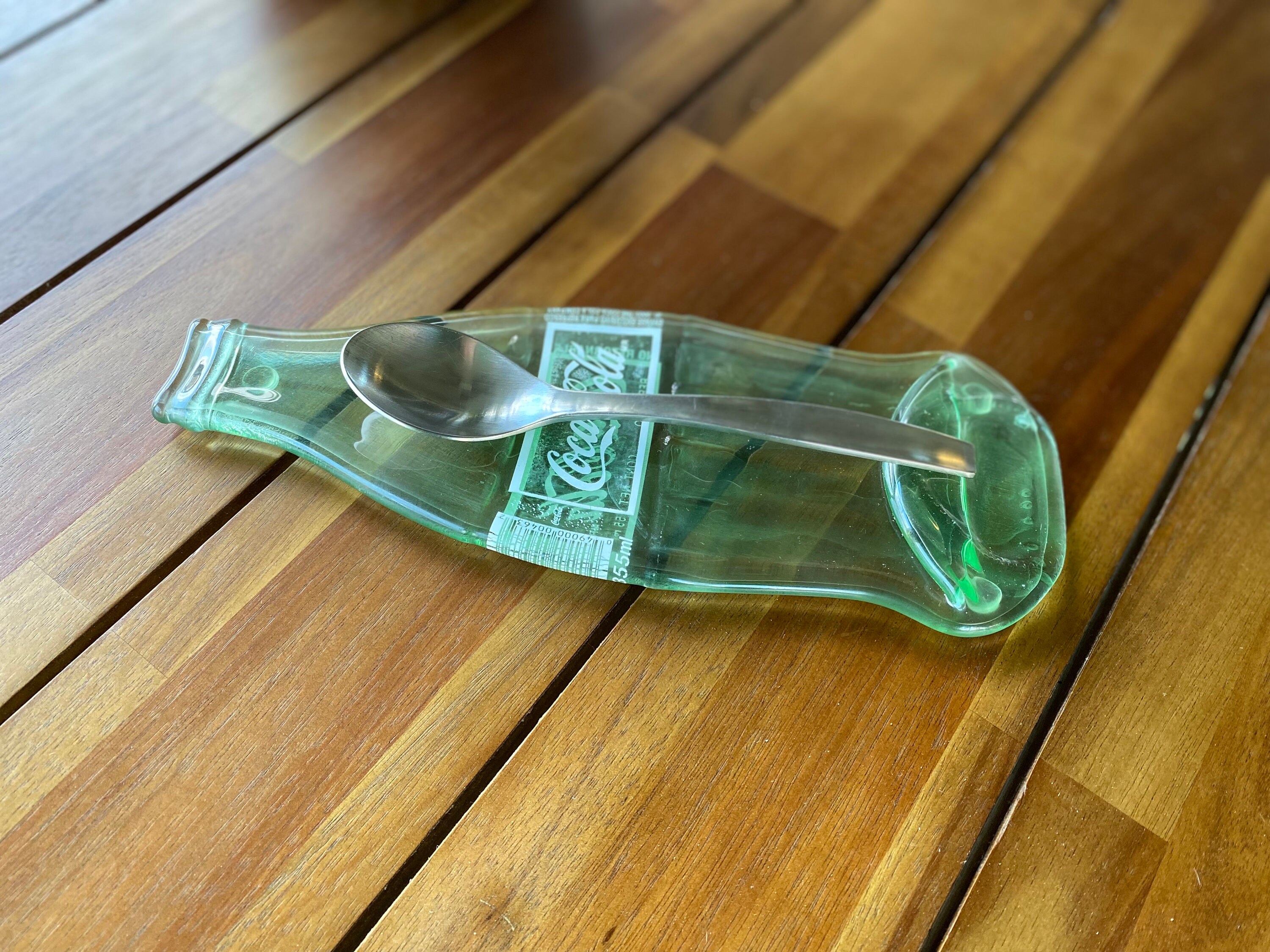 Recycled Mexican Coke Bottle Spoon Rest: Slumped Glass Tray - Etsy