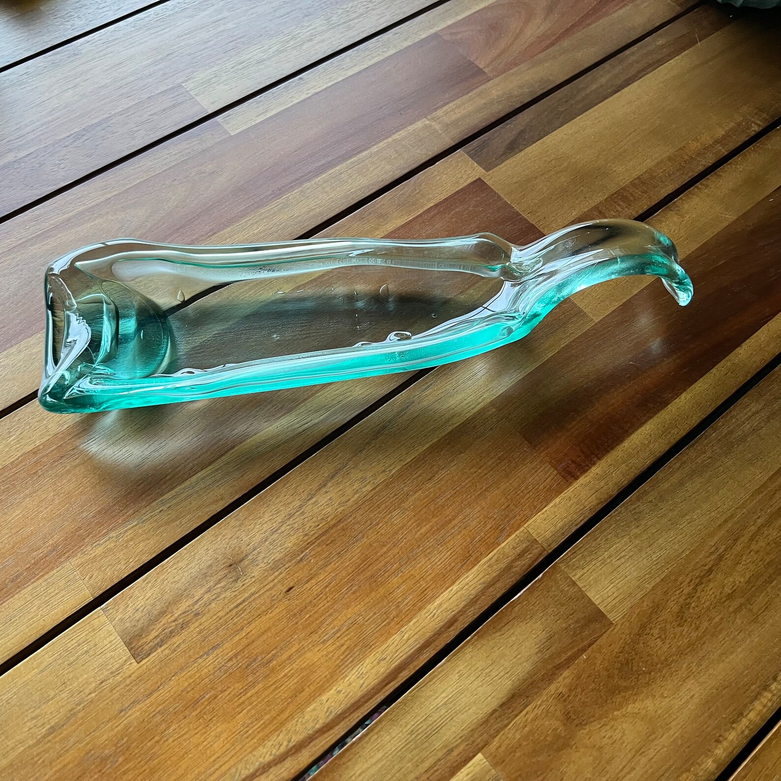 Recycled Wine Bottle Tray: Slumped Glass Serving Dish With Arched ...