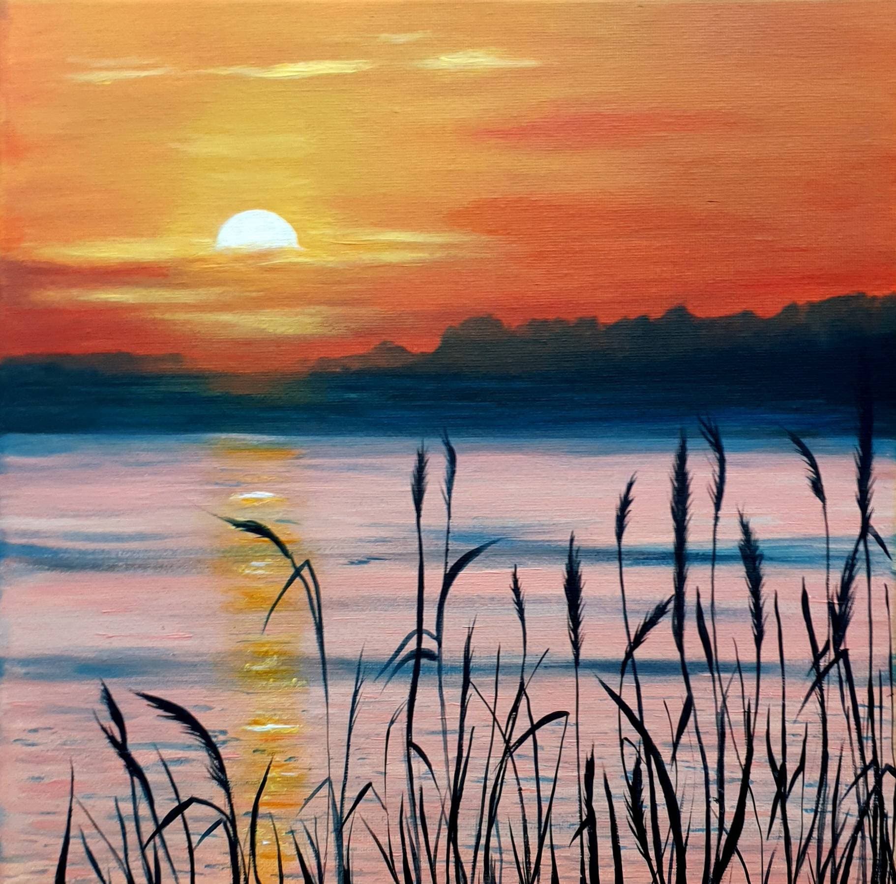 Dusk Till Dawn, Acrylic on Canvas - Etsy