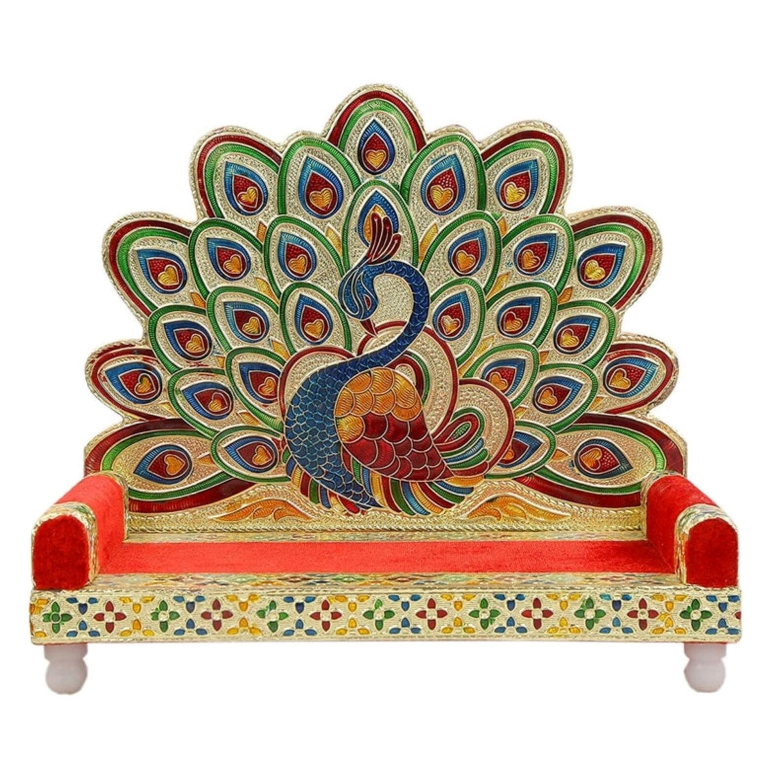 Wooden Laddu Gopal Sinhasan for Pooja Mandir Krishna Singhasan25.5 X 15 ...