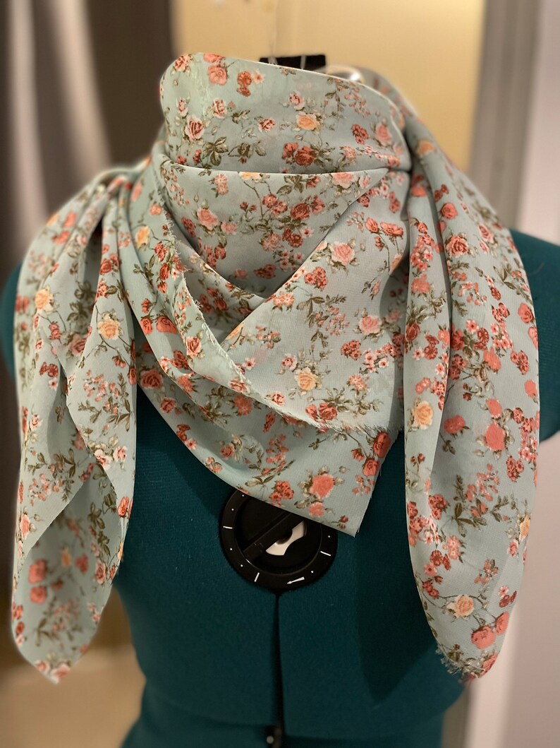 Floral Print Wild Rags - Etsy