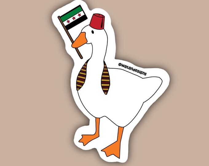 Syrian Duck Sticker, Syria Duck Sticker, Syria Sticker, Duck Sticker - Etsy