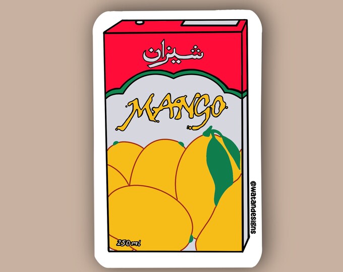 Shezan Mango Juice Sticker, Mango Juice Sticker, Desi Sticker, Laptop ...
