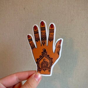 Henna/mehndi Hand Sticker, Henna/mehndi Sticker, Desi Sticker, Laptop ...