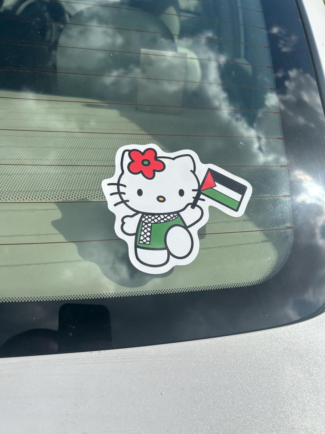 Falastini Hello Kitty Bumper Sticker, Falastini Hello Kitty Car Sticker ...