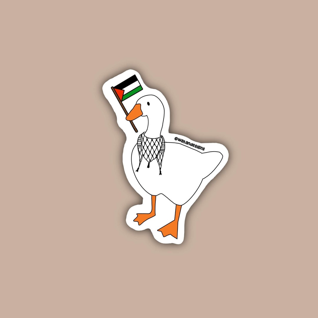 Falastini Duck Sticker, Palestinian Duck Sticker, Palestine Sticker ...
