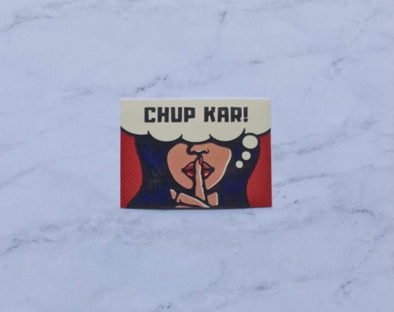 Chup Kar Popart Sticker Desi Popart Sticker Urdu Sticker | Etsy
