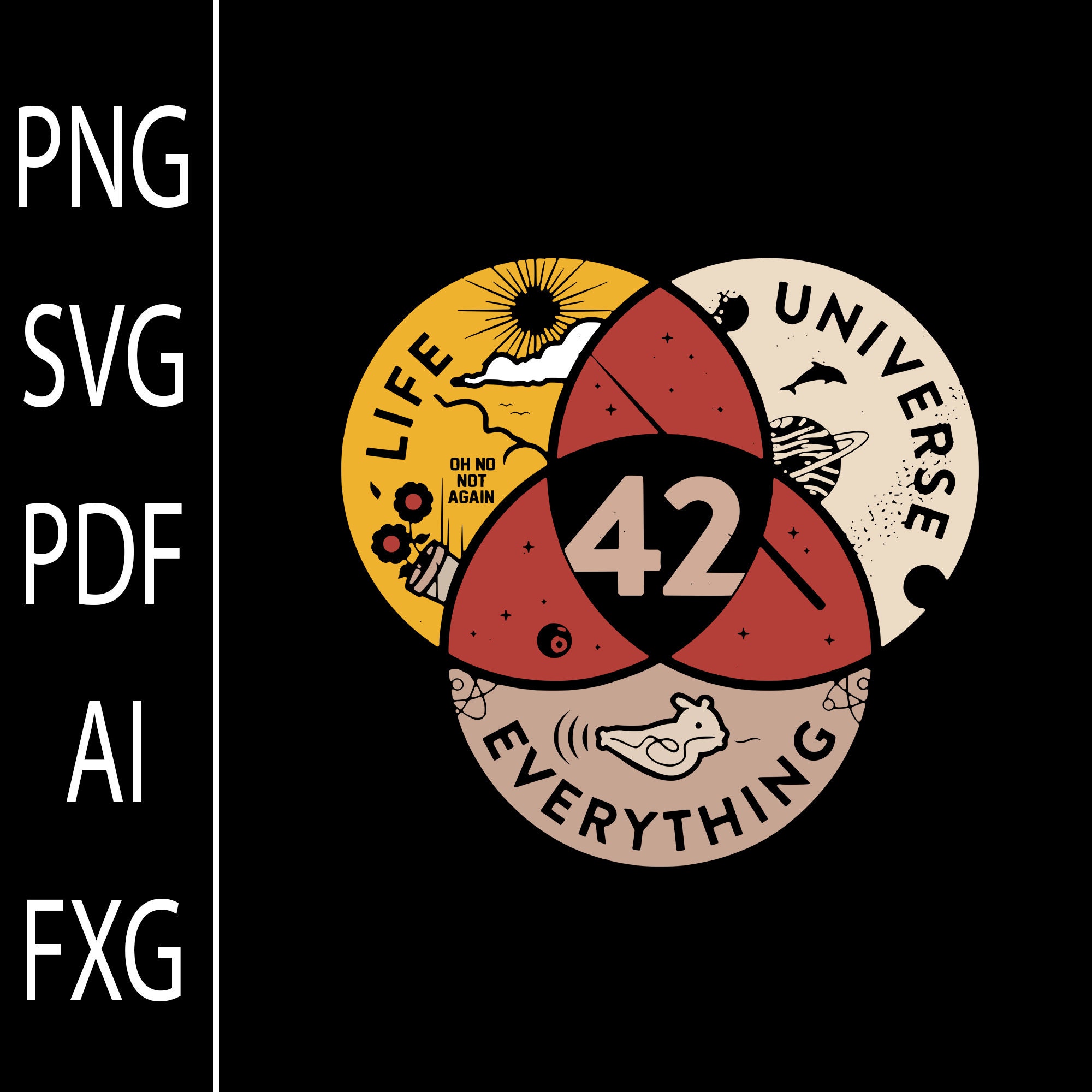 42 Answer To Life Universe And Everything svg Funny Science | Etsy 42 Answer To Life Universe And Everything svg Funny Science | Etsy