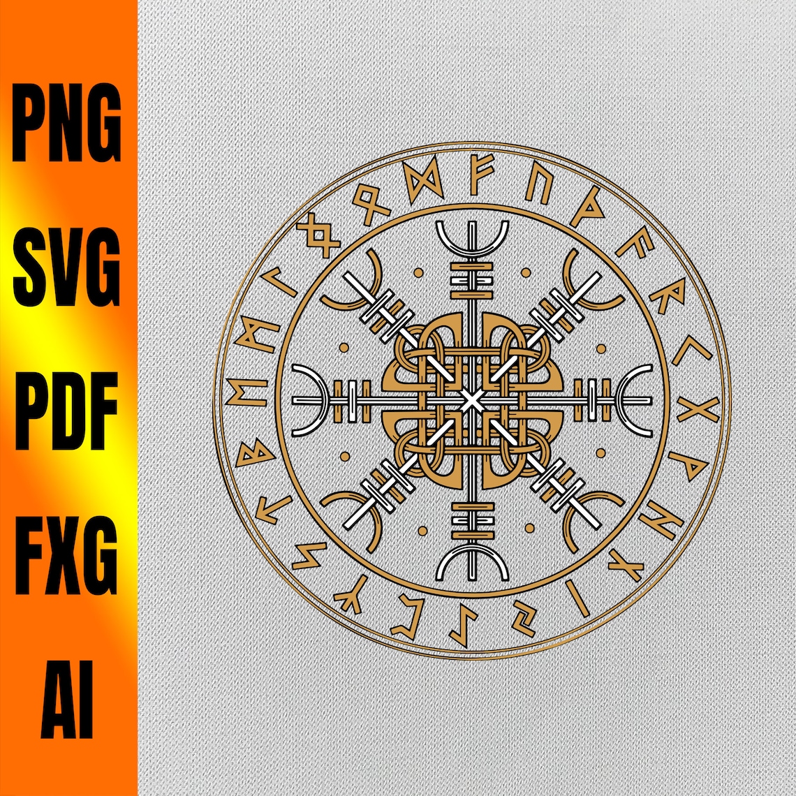 Aegishjalmur Svg Nordic Viking Symbol Helm Of Awe Svg Norse Etsy