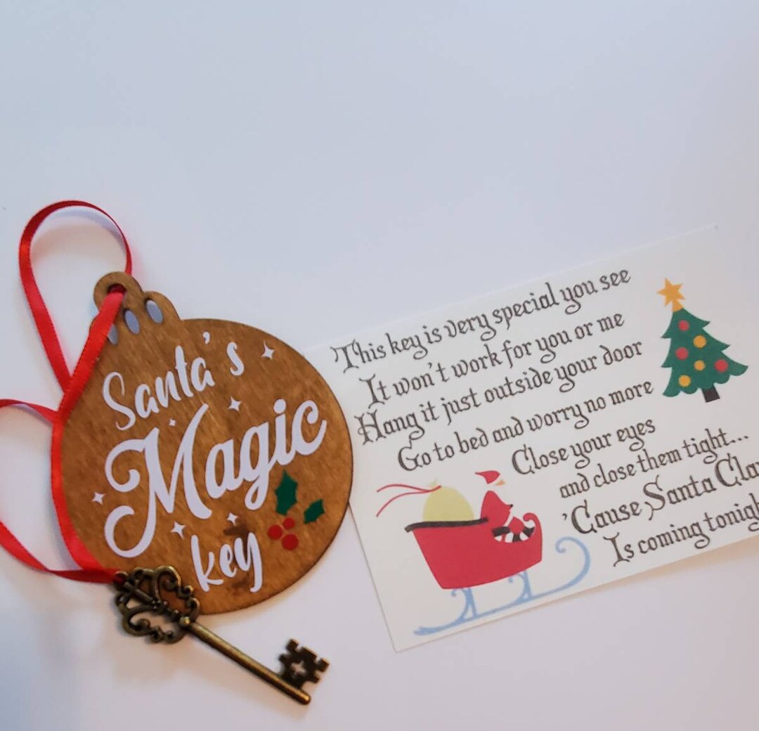 Santa's Magic Key Ornament, Christmas Ornament - Etsy