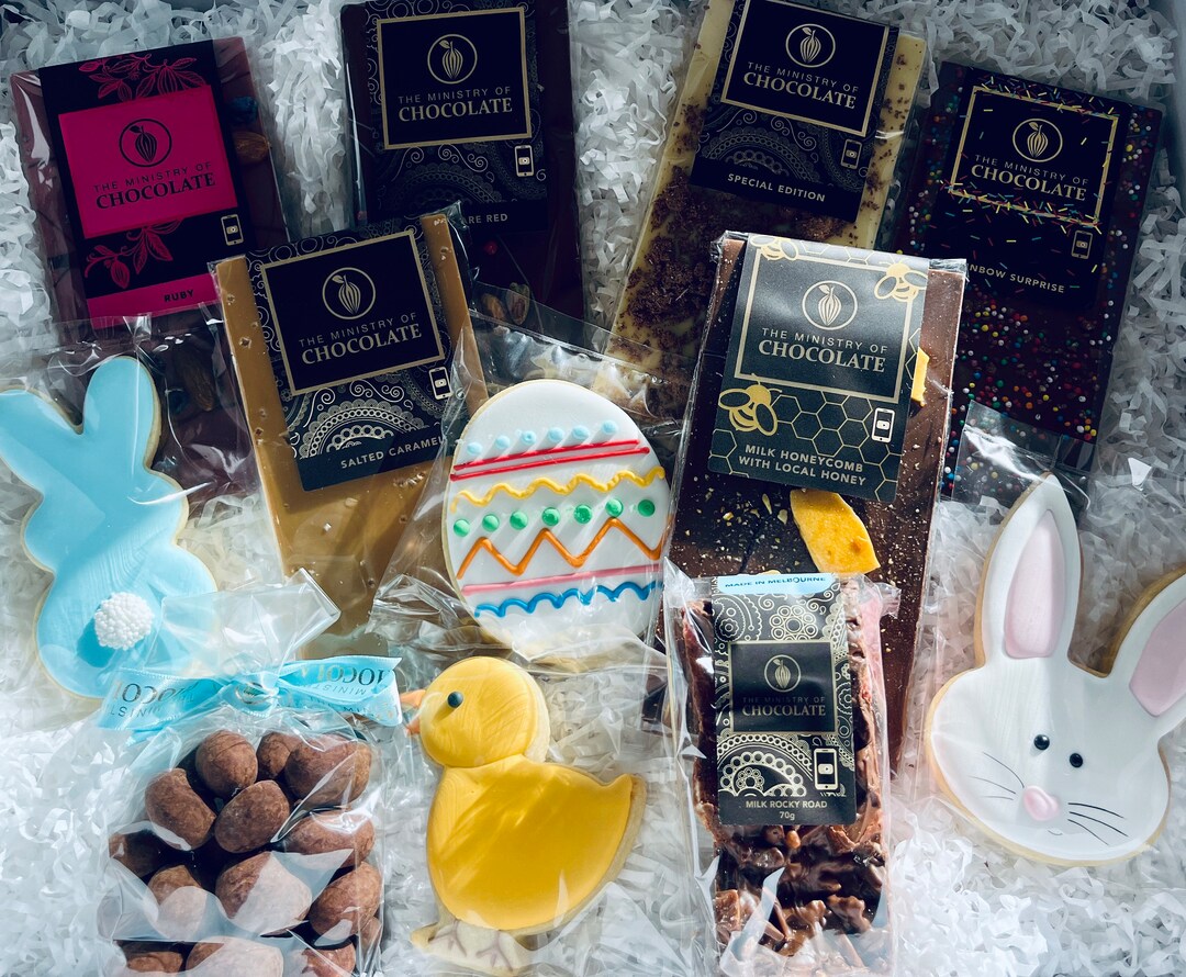 Mega Chocolate and Cookies Australian Made Easter Hamper - Etsy