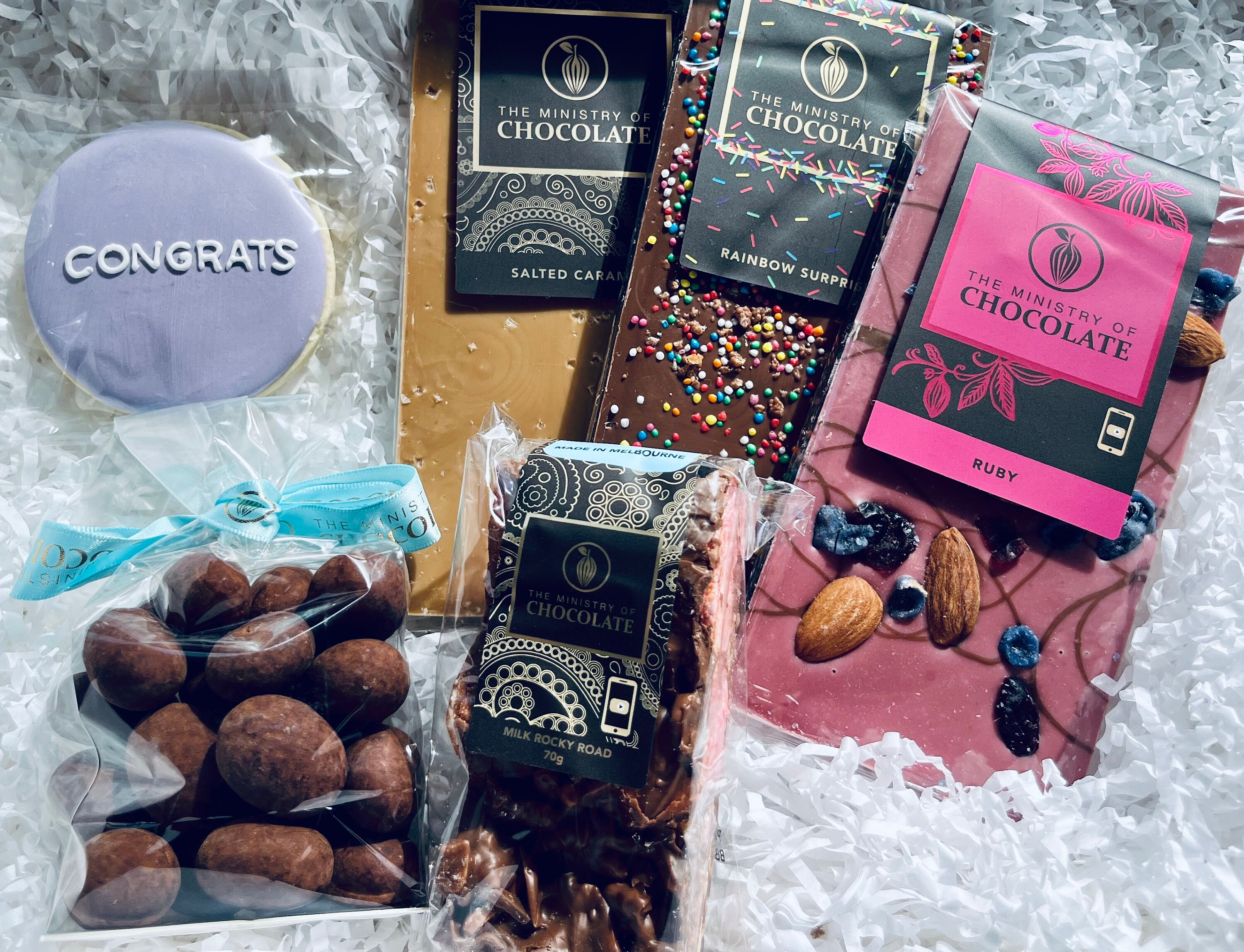 Congratulations Chocolate and Cookie Australian Made Hamper - Etsy