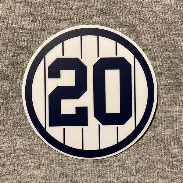 Yankees Retired Number Stickers - Etsy