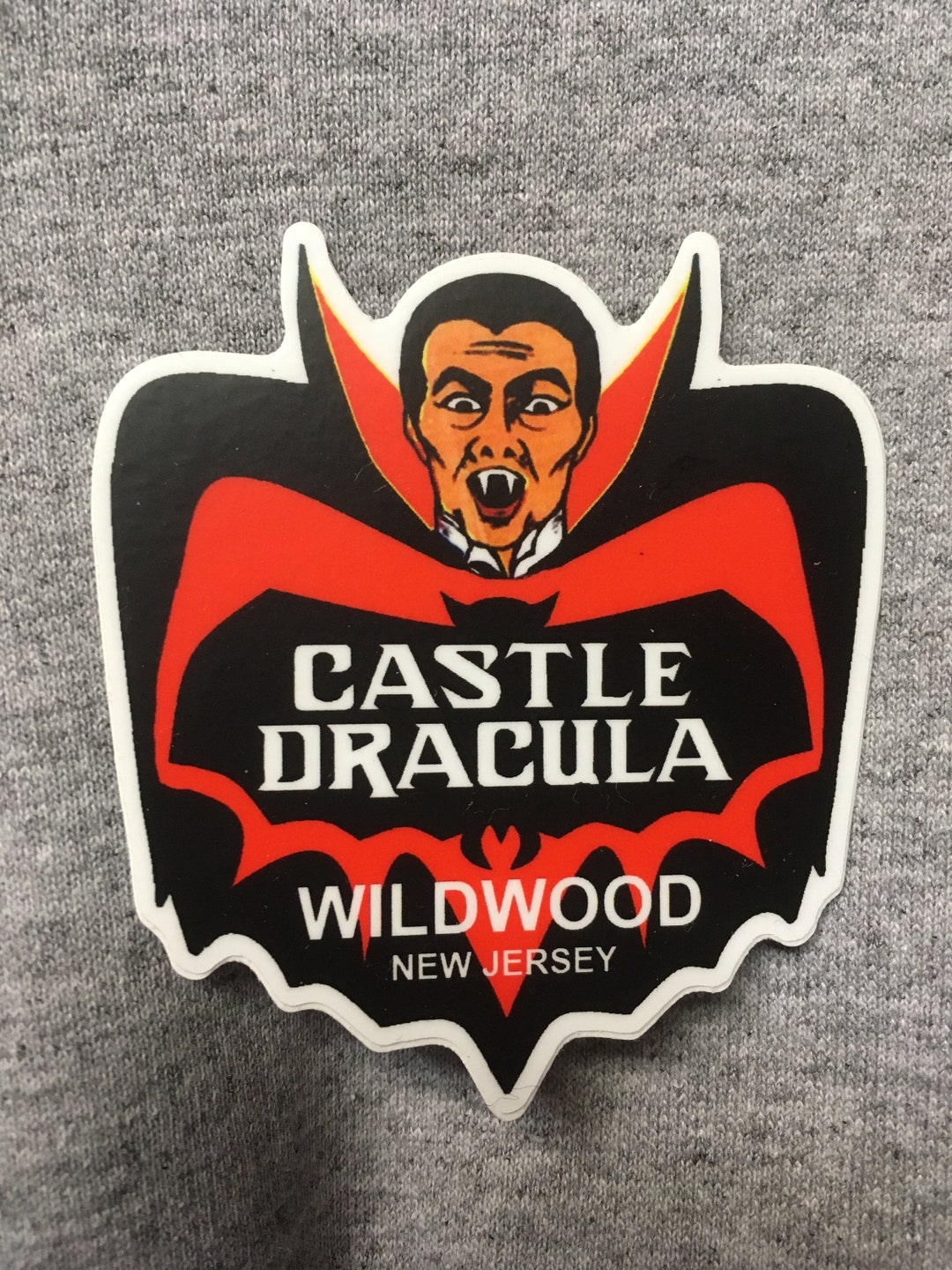 CASTLE DRACULA STICKER Logo Vinyl Weatherproof Wildwood Nj Dark Ride ...
