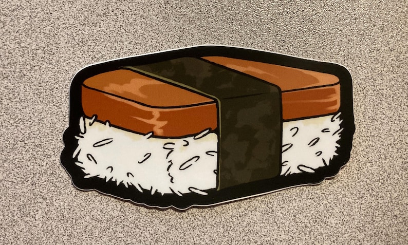 MUSUBI Sticker - Vinyl Weatherproof Spam Rice Nori Seaweed Sushi Food ...