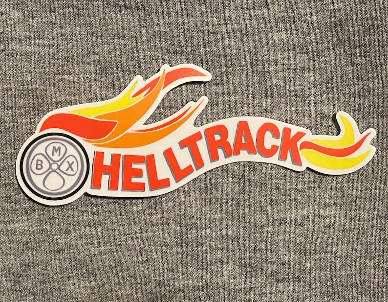 RAD HELLTRACK Logo Sticker - Bmx Movie - Vinyl Weatherproof - 80's Bill ...