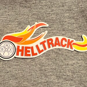 RAD HELLTRACK Logo Sticker - Bmx Movie - Vinyl Weatherproof - 80's Bill ...