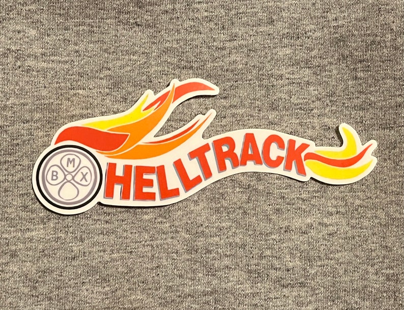 RAD HELLTRACK Logo Sticker - Bmx Movie - Vinyl Weatherproof - 80's Bill ...