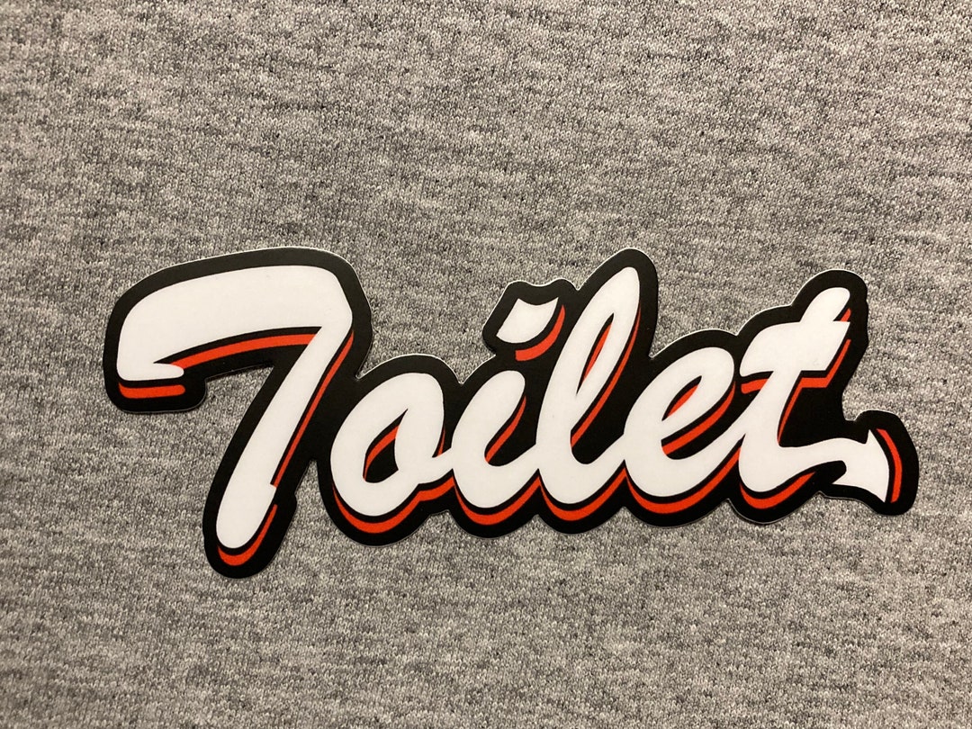 New Jersey Devils “toilet” Sticker Vinyl Weatherproof Black Alternate ...