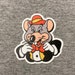 CHUCK E CHEESE Pizza Sticker Tuxedo - Vinyl Weatherproof - 80's 1980's ...