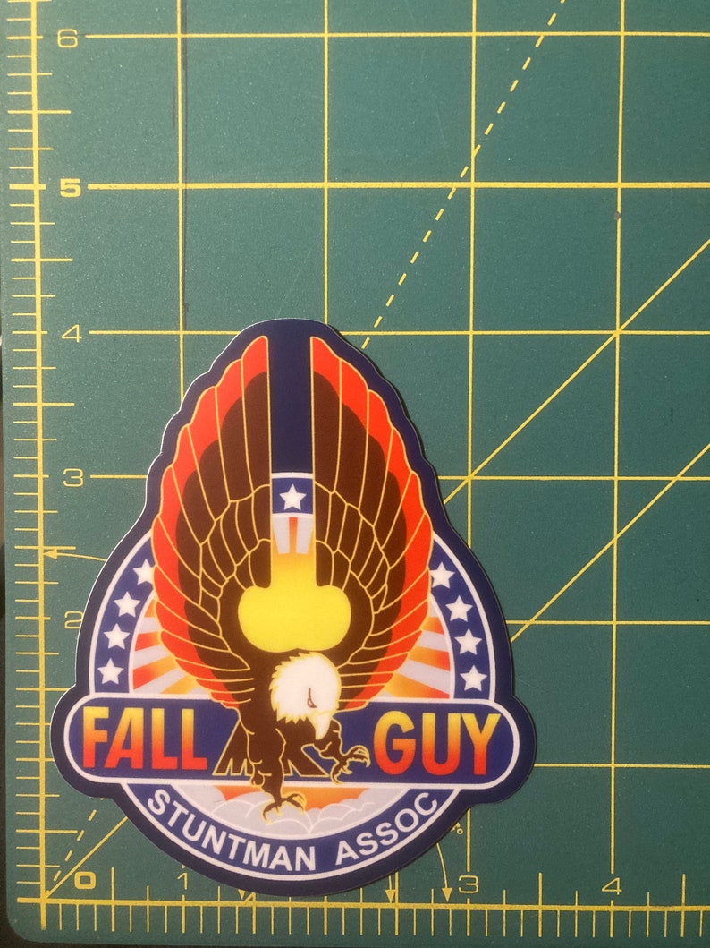 THE FALL GUY Sticker Lee Majors Stuntman Association - Etsy