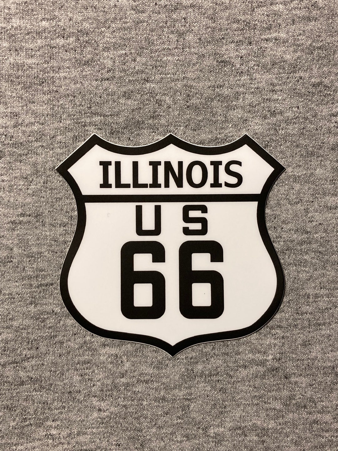 ROUTE 66 ILLINOIS Sign Sticker Vinyl Weatherproof - Il - Main Street ...