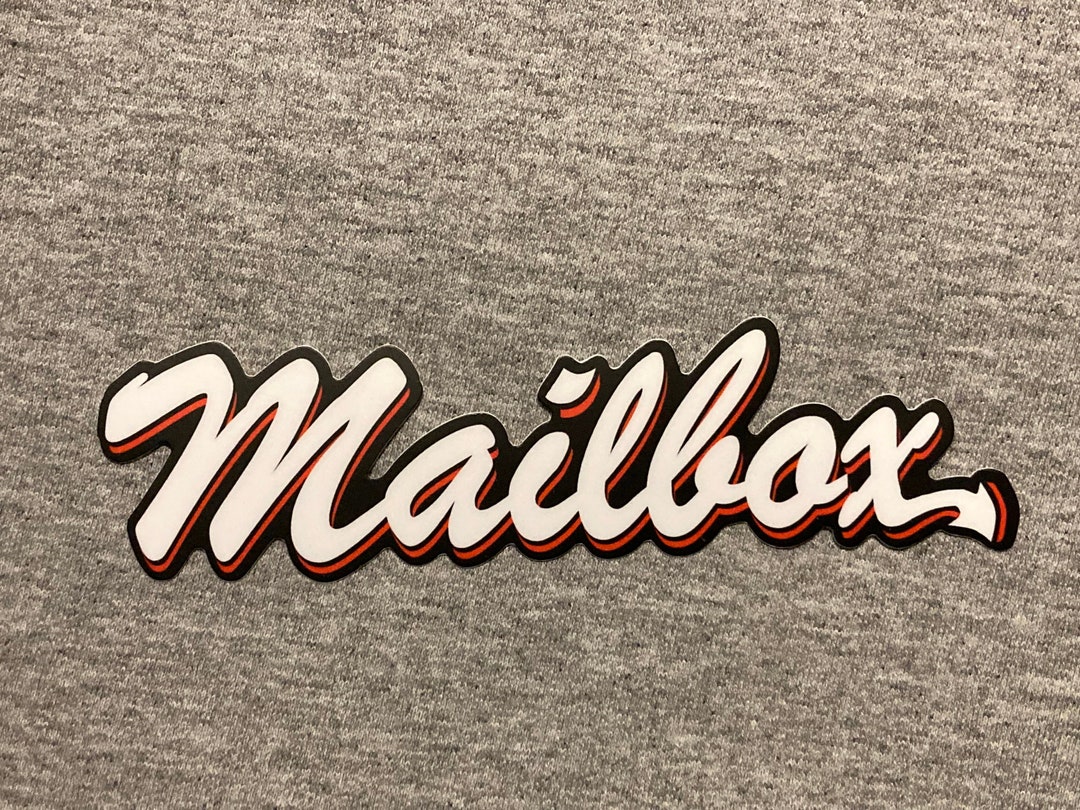 New Jersey Devils “mailbox” Sticker Vinyl Weatherproof Black Alternate ...