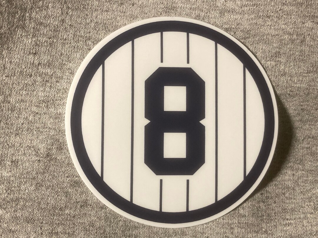 NEW YORK YANKEES Yogi Berra Vinyl Weatherproof Sticker Retired Number ...