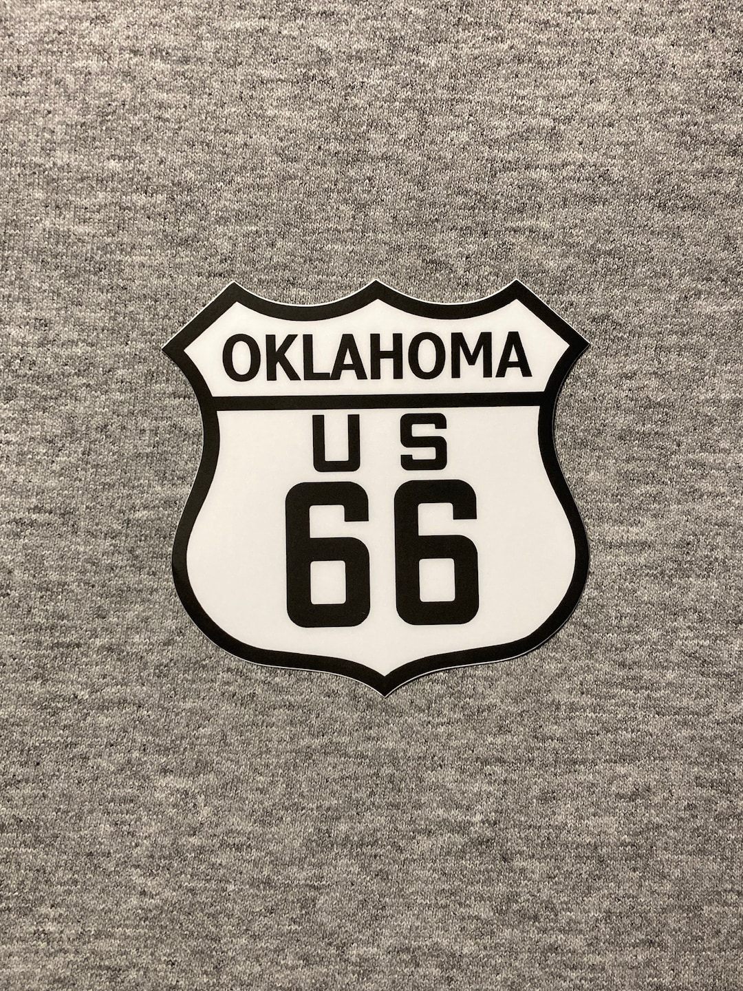 ROUTE 66 OKLAHOMA Sign Sticker - Vinyl Weatherproof - Ok Highway City ...