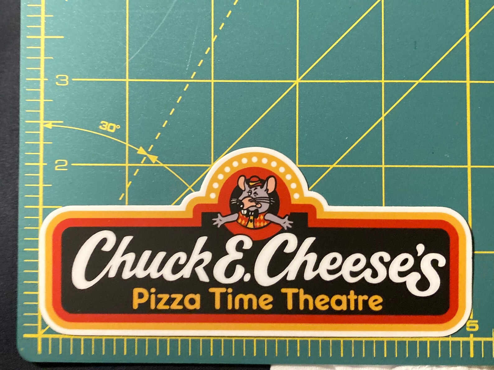 CHUCK E CHEESE Pizza Sticker - Vinyl Weatherproof - 80's 1980's Fast ...
