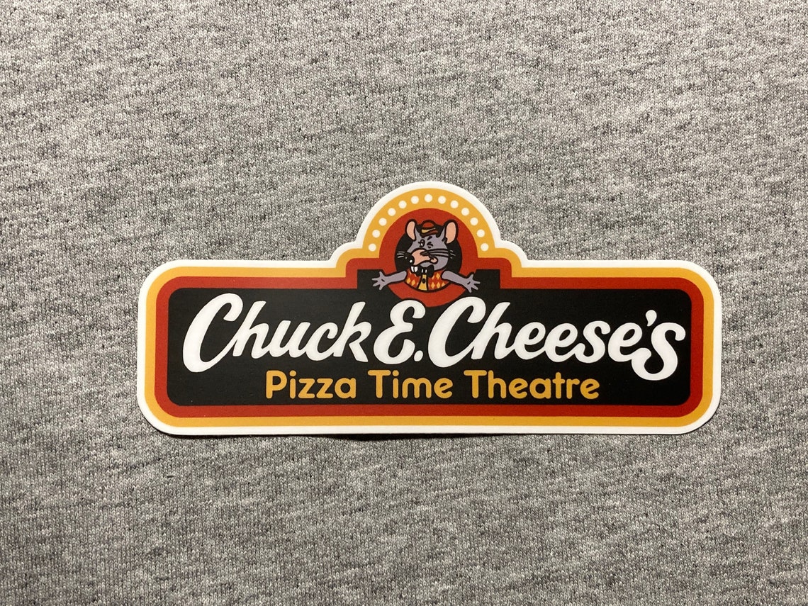 CHUCK E CHEESE Pizza Sticker - Vinyl Weatherproof - 80's 1980's Fast ...