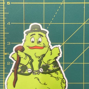 Mcdonald's Uncle O'grimacey Shamrock Shake Fast Food Vinyl Weatherproof ...