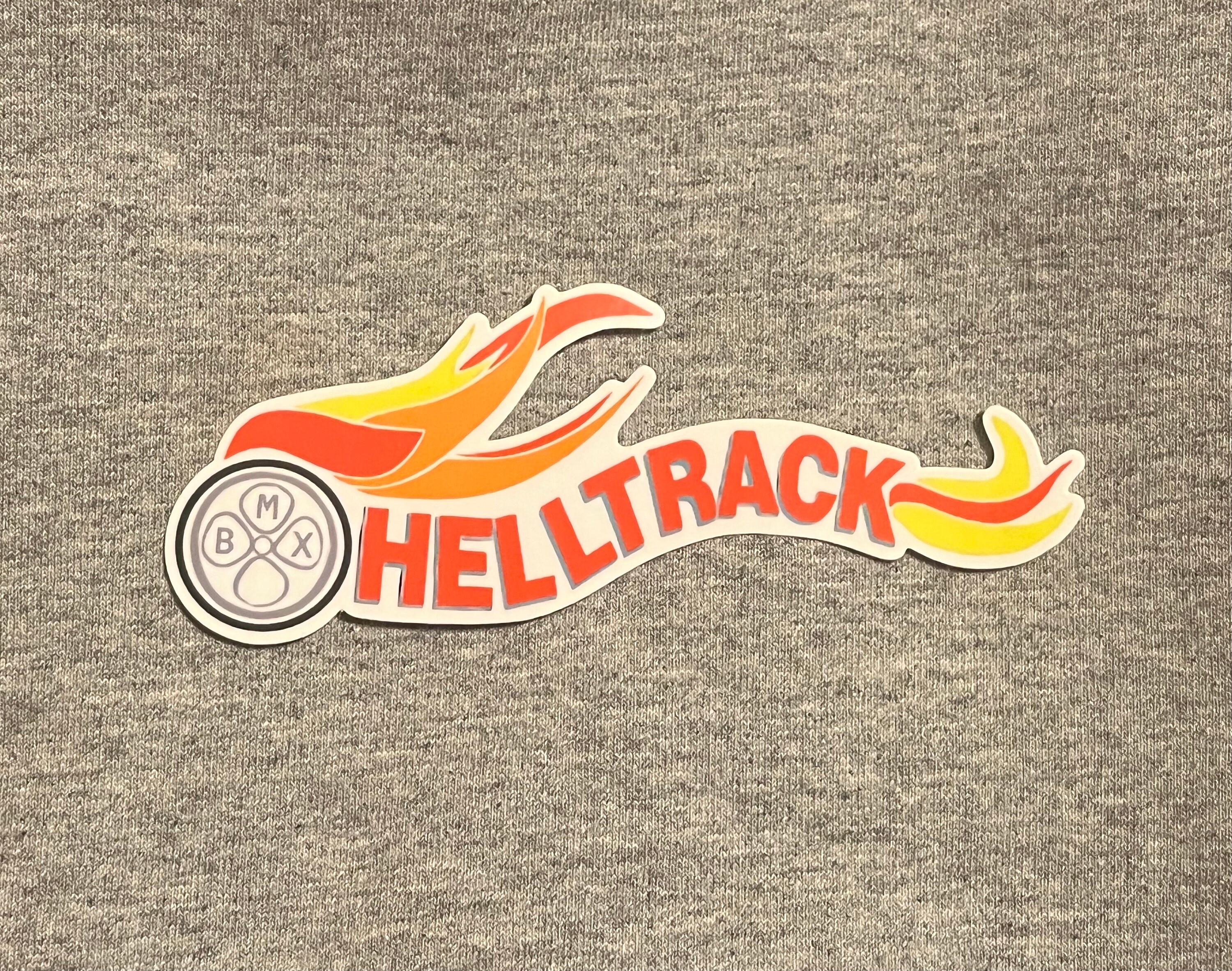 RAD HELLTRACK Logo Sticker - Bmx Movie - Vinyl Weatherproof - 80's Bill ...