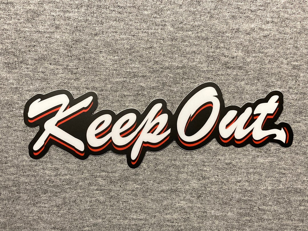 New Jersey Devils Keep Out Sticker Vinyl Weatherproof Black Alternate ...