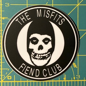 MISFITS FIEND CLUB Sticker - Jerry Only Doyle Wolfgang Von Frankenstein ...