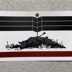 MCR My Chemical Romance Draag Flag Sticker Vinyl Sticker Black Parade ...
