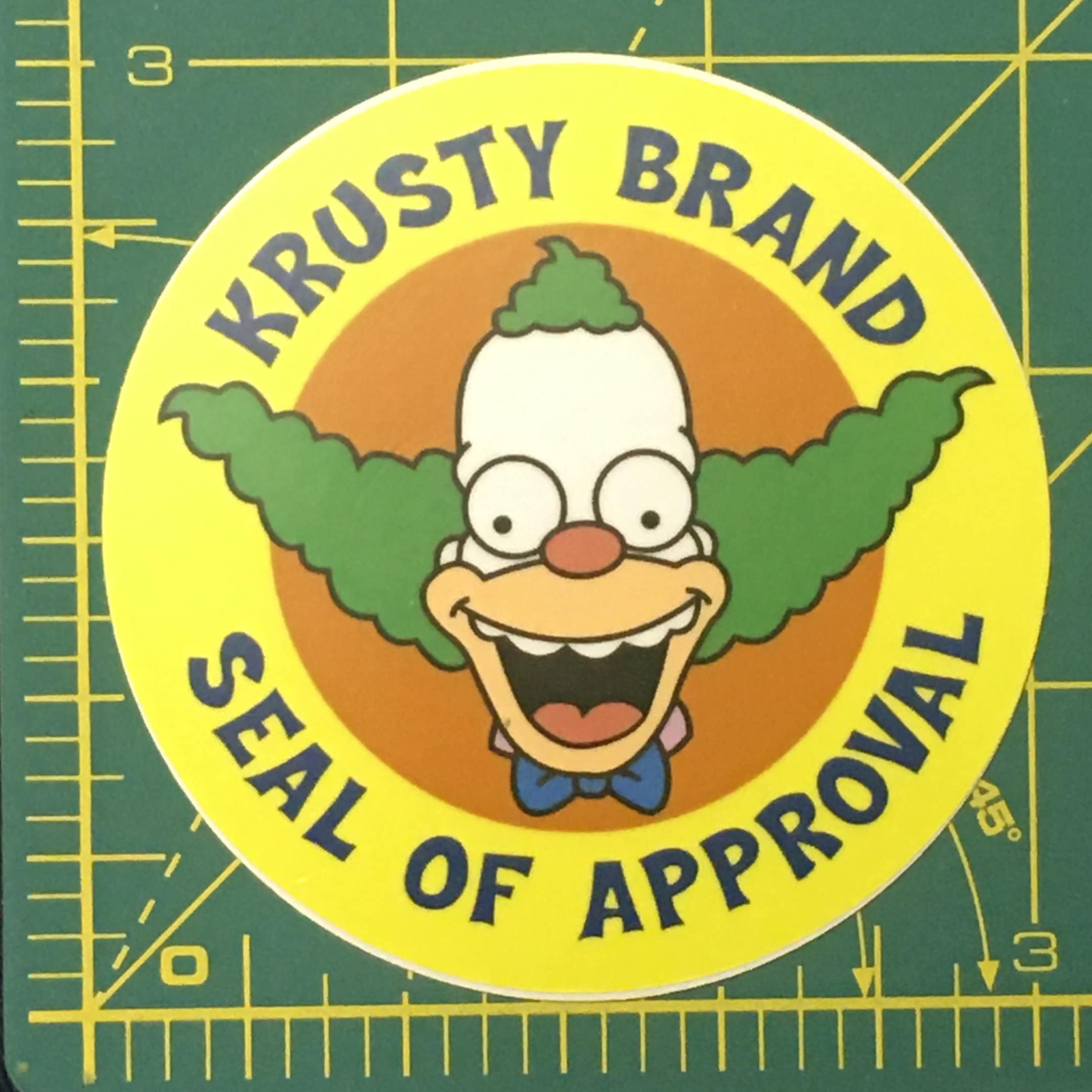 KRUSTY the CLOWN vinyl weatherproof sticker The Simpsons | Etsy