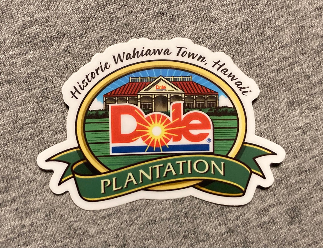 DOLE PLANTATION Sticker - Vinyl Weatherproof - Oahu - Honolulu Travel ...