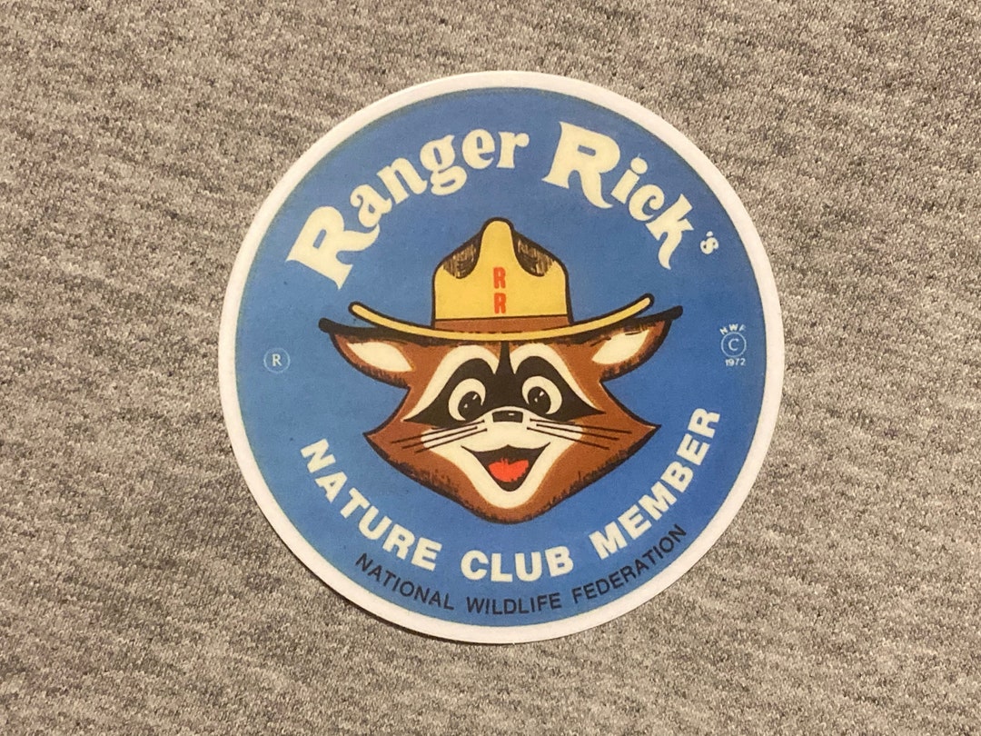 Ranger Rick Sticker - National Wildlife Federation Vinyl Weatherproof ...
