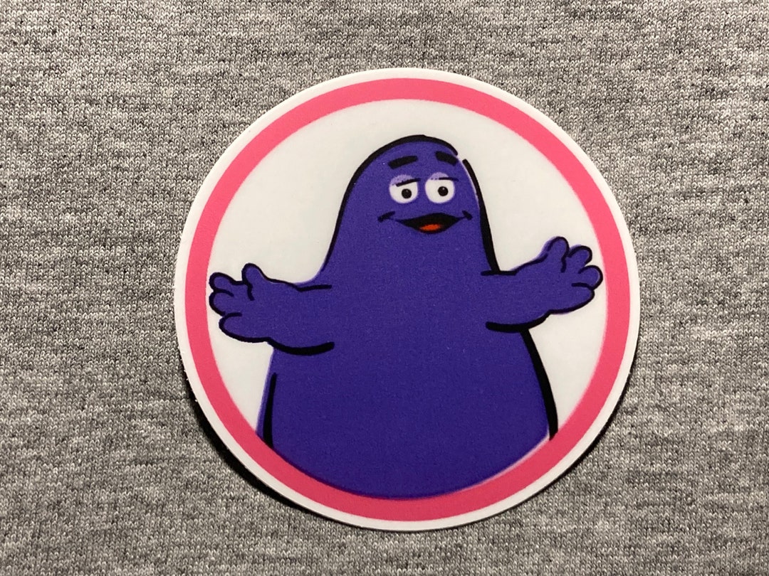 Mcdonald's Grimace Sticker - Vinyl Weatherproof - Fast Food Mc Donalds ...