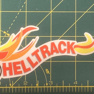 RAD HELLTRACK Logo Sticker - Bmx Movie - Vinyl Weatherproof - 80's Bill ...