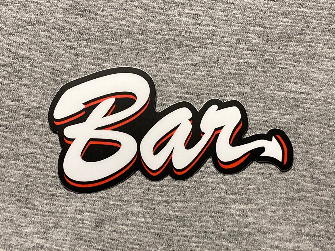 New Jersey Devils “bar” Sticker Vinyl Weatherproof Black Alternate ...